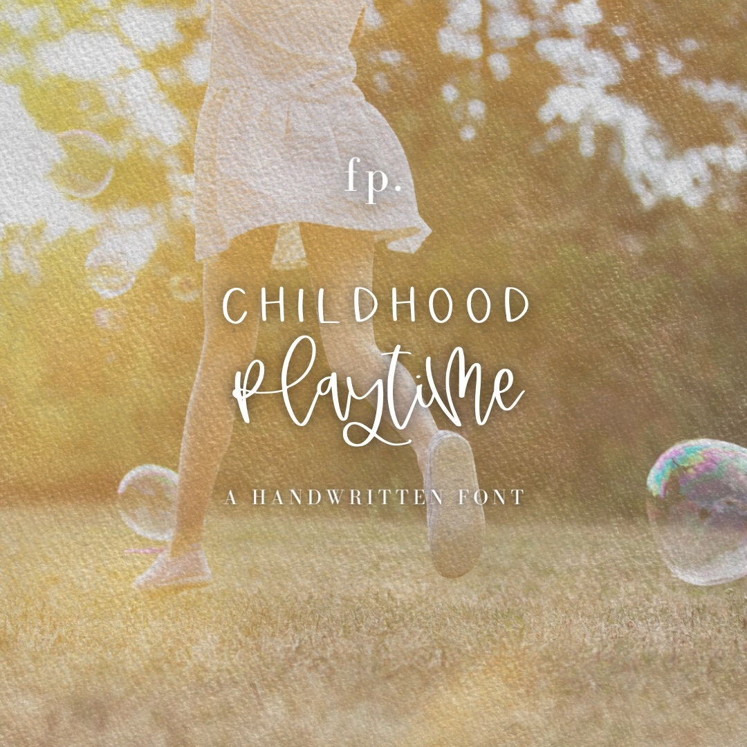 Childhood Playtime, a Font Duo - Etsy