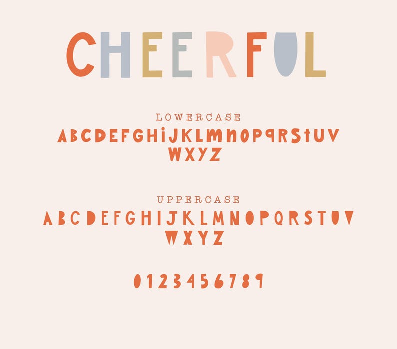 Cheerful, a Handwritten Font - Etsy