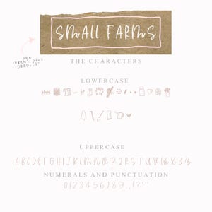 Small Farms, a Handwritten Font Bundle Set - Etsy