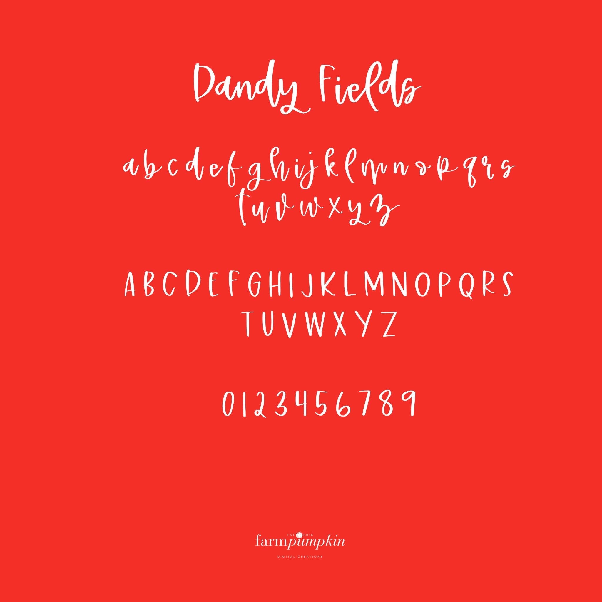 Dandy Fields, a Handwritten Modern Calligraphy Font - Etsy