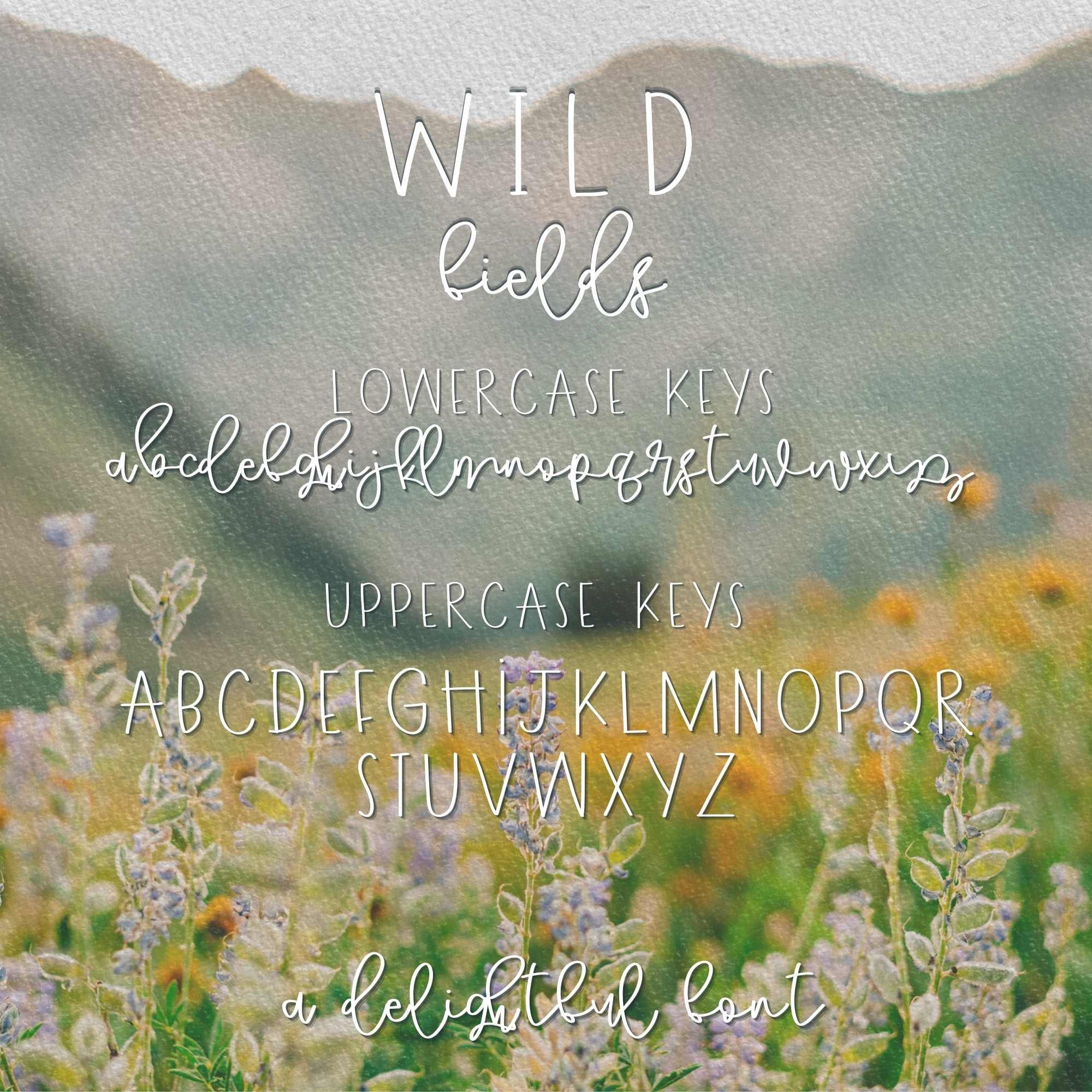Wild Fields, a Handwritten Font Duo - Etsy