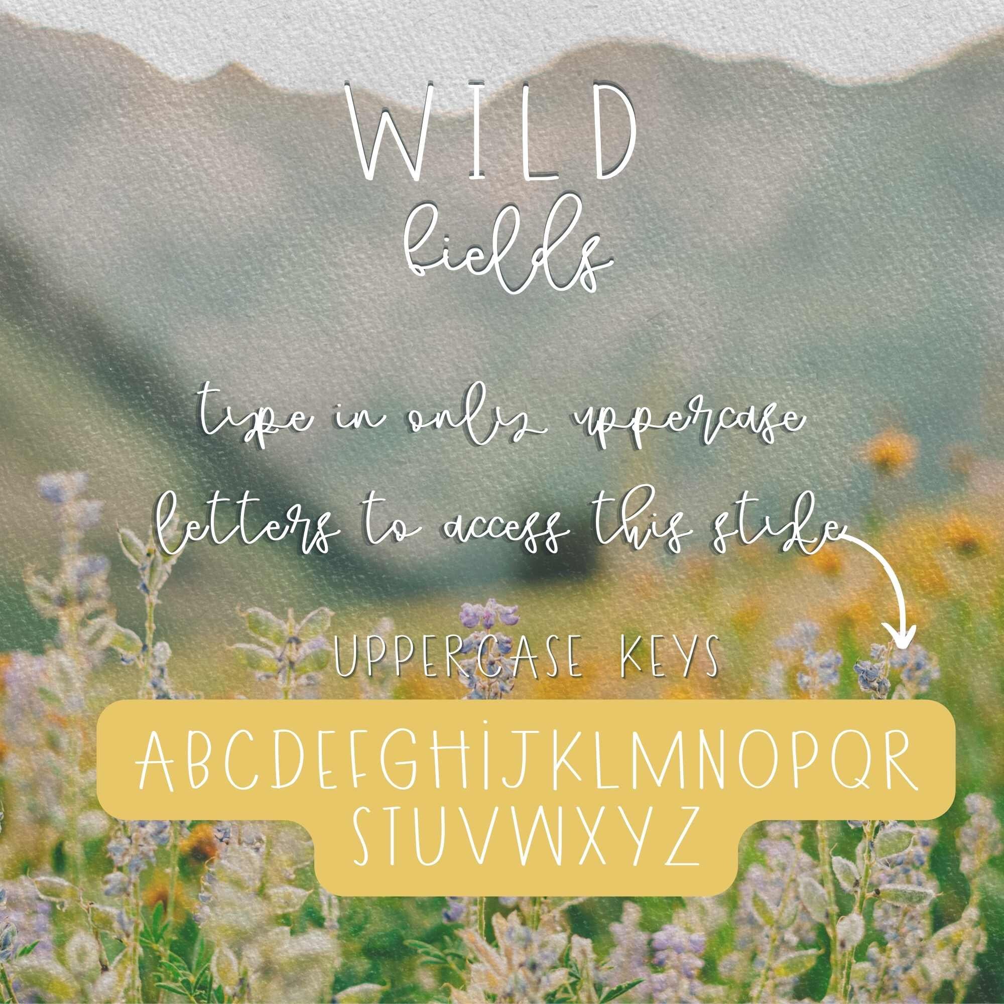 Wild Fields, a Handwritten Font Duo - Etsy