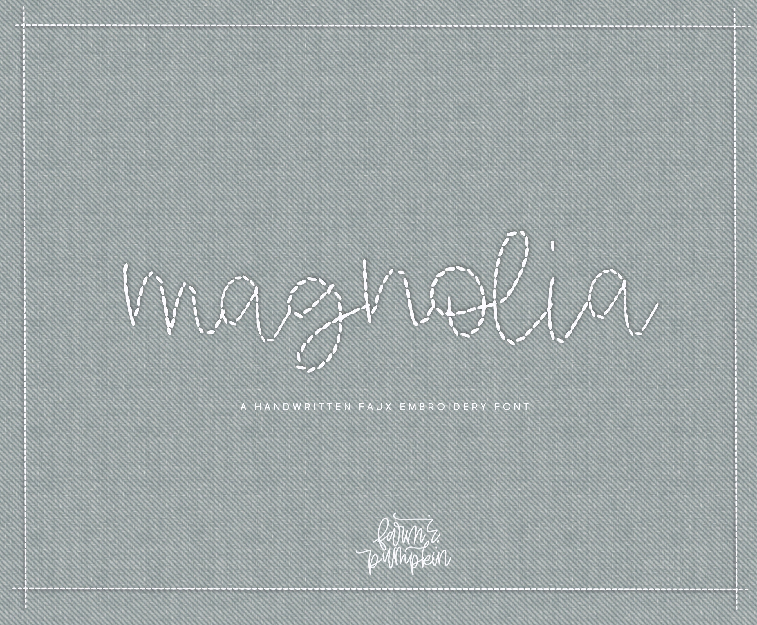 Hand Embroidery Font