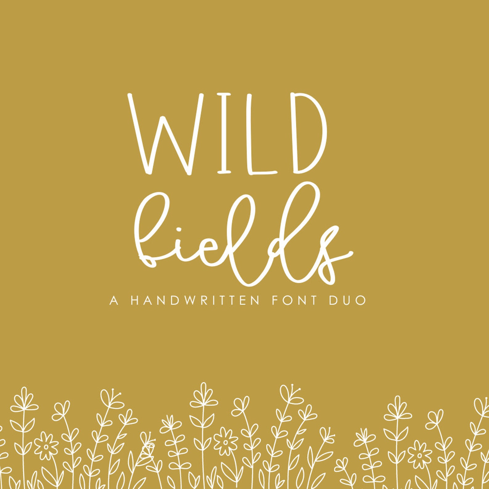 Wild Fields, a Handwritten Font Duo - Etsy