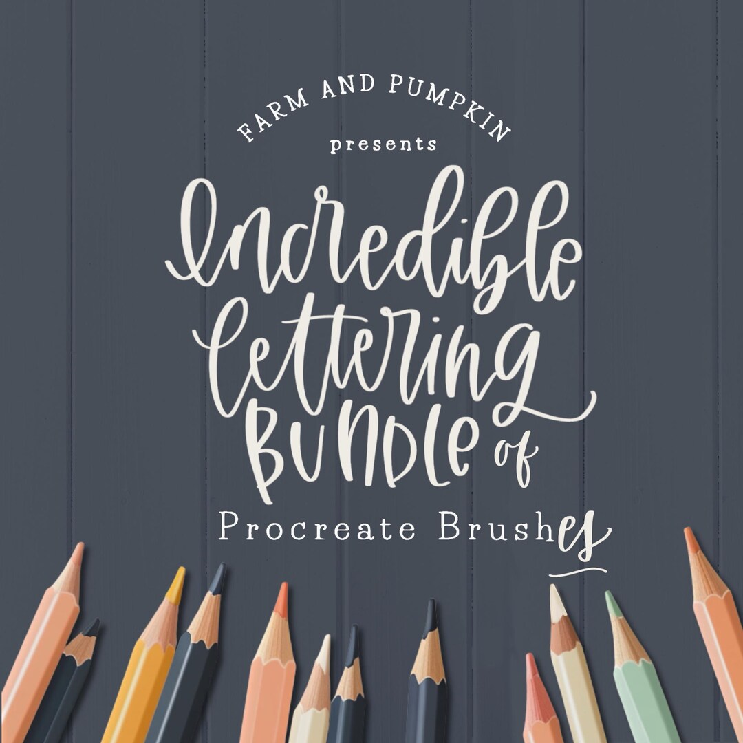 Incredible Lettering, a Procreate Brush Bundle - Etsy