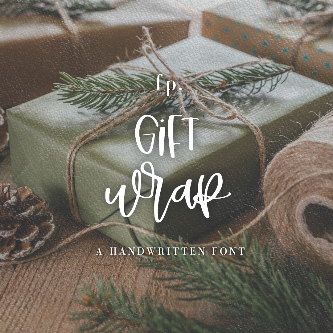 Gift Wrap, a Font Duo - Etsy