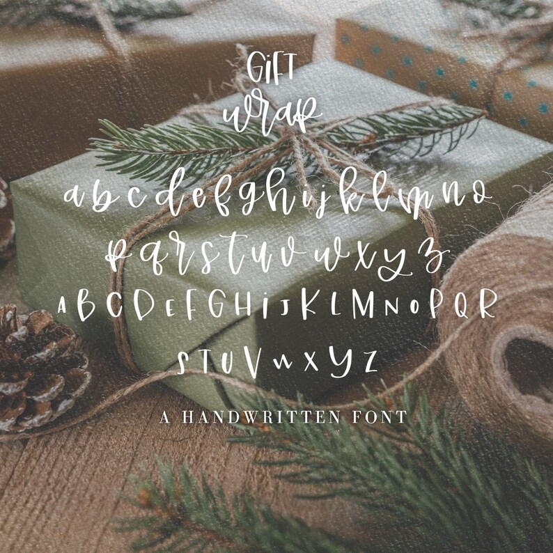 Gift Wrap, a Font Duo - Etsy