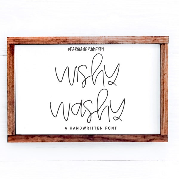 Wishy Washy - Etsy