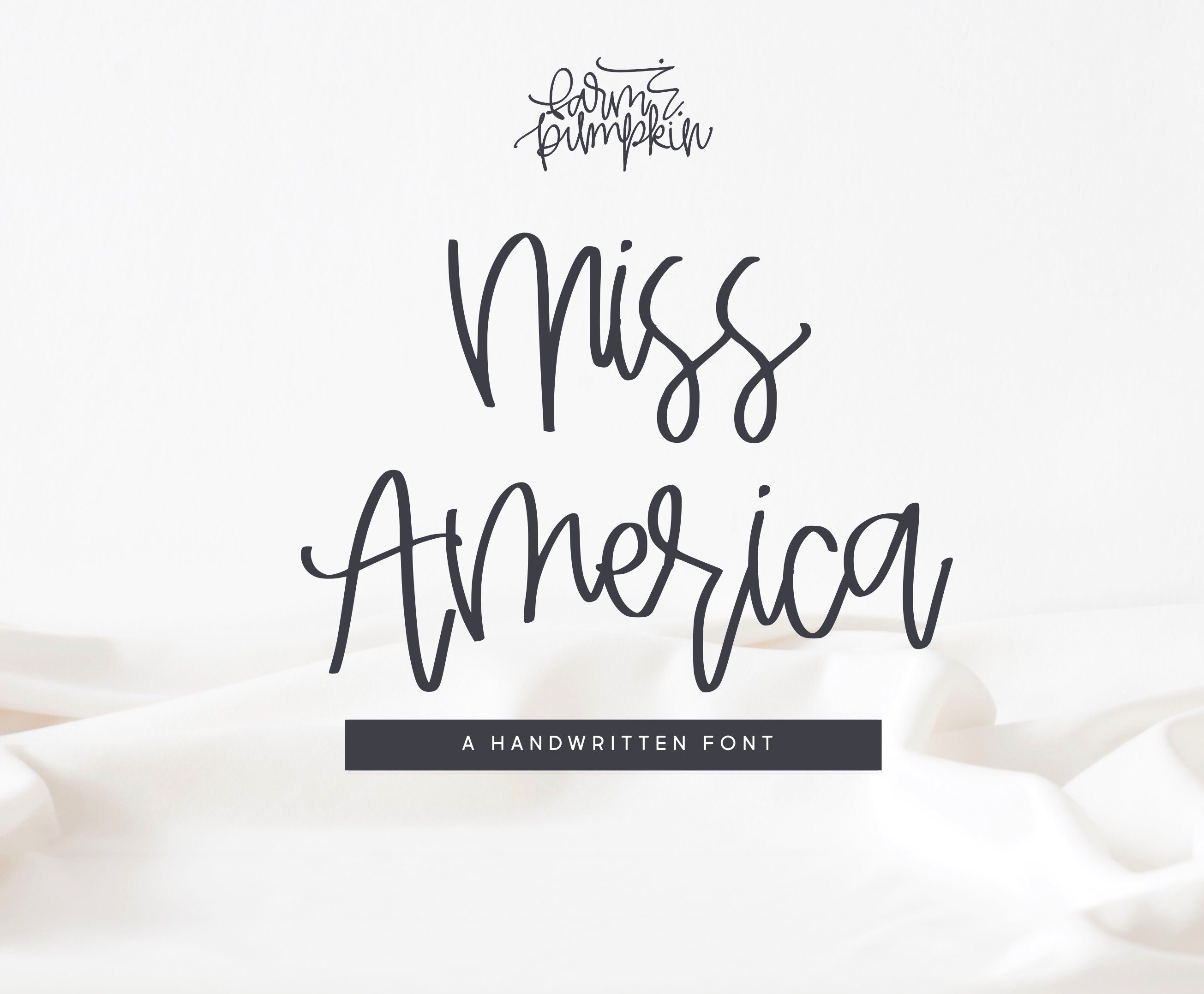 Miss America a Handwritten Script Font - Etsy