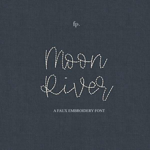 Faux Embroidery Font - Etsy