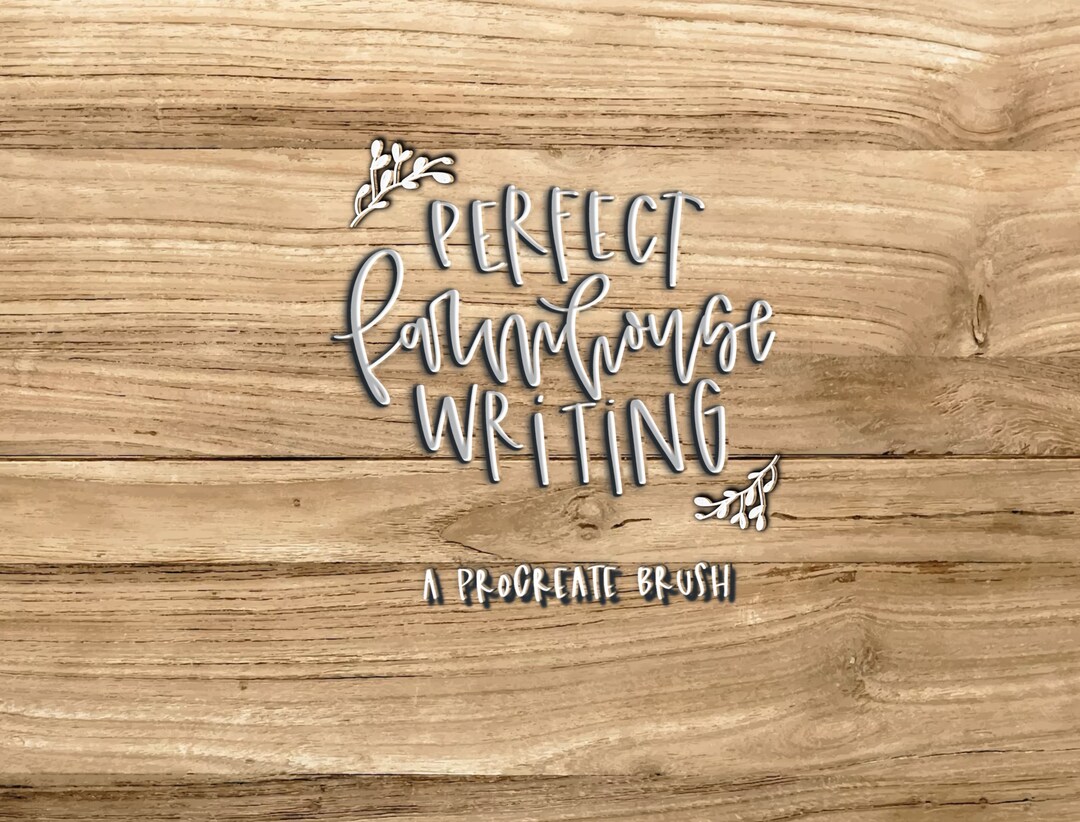 Perfect Farmhouse Writing, a Procreate Brush - Etsy