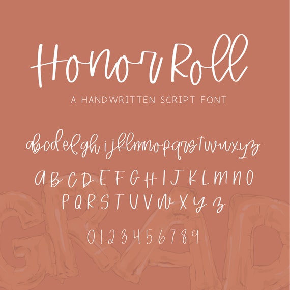 In Honor Of Script Font
