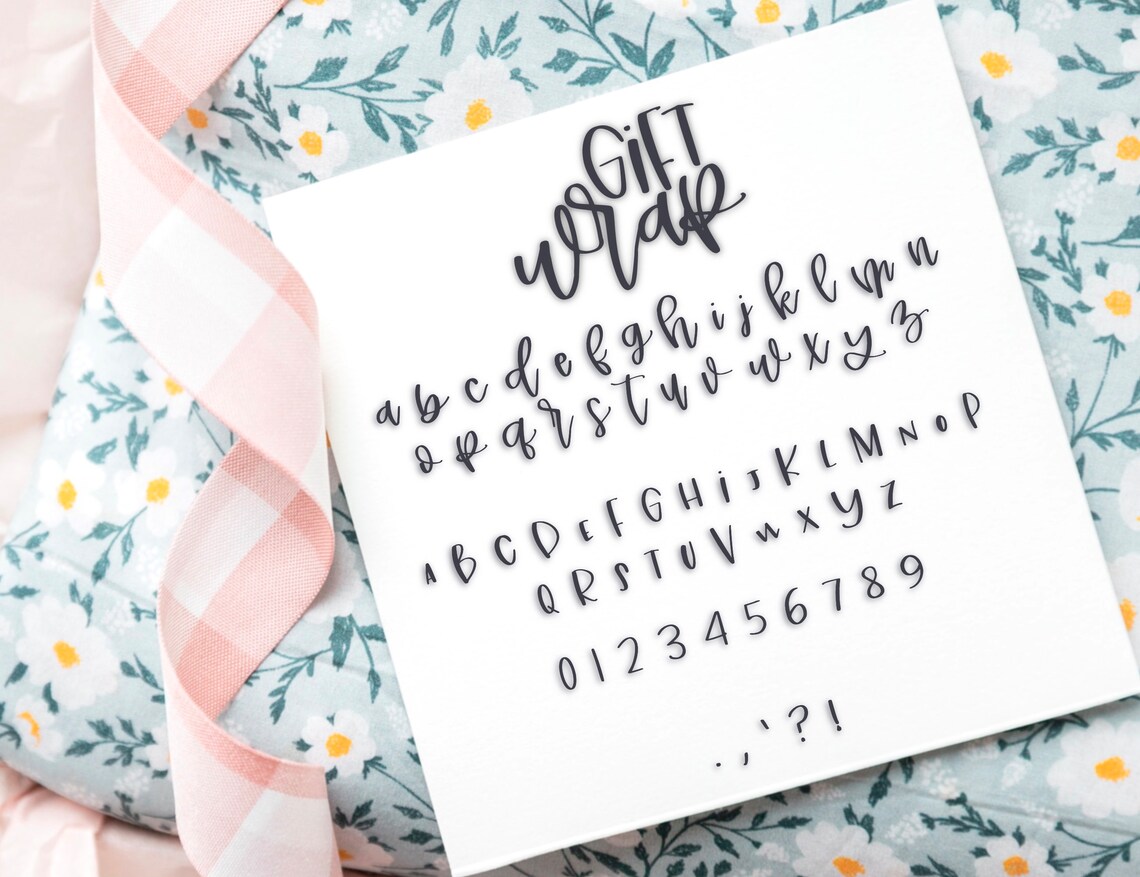 Gift Wrap a Font Duo - Etsy