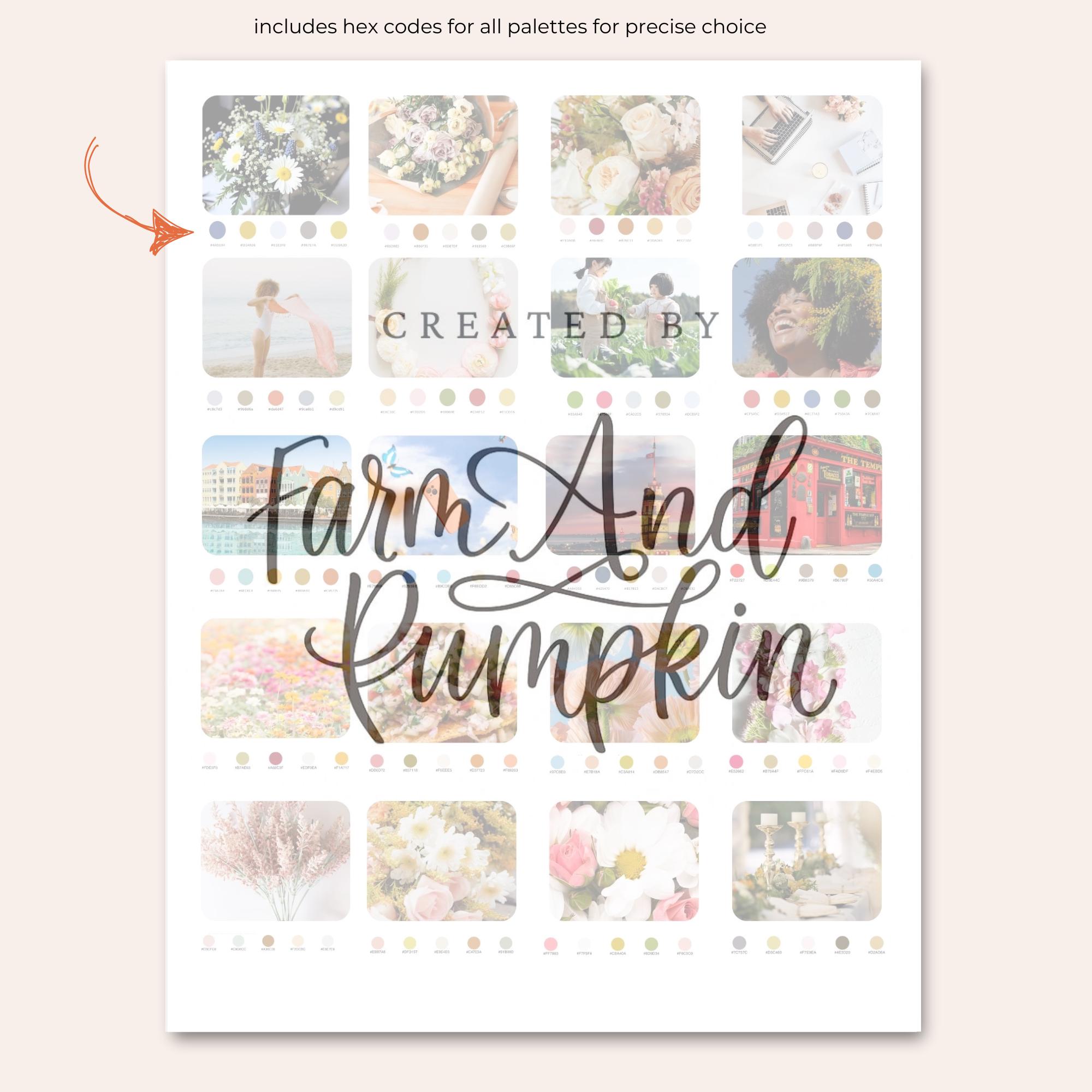 Whimsical Color Palette Bundle – 20 Curated Color Schemes With HEX ...