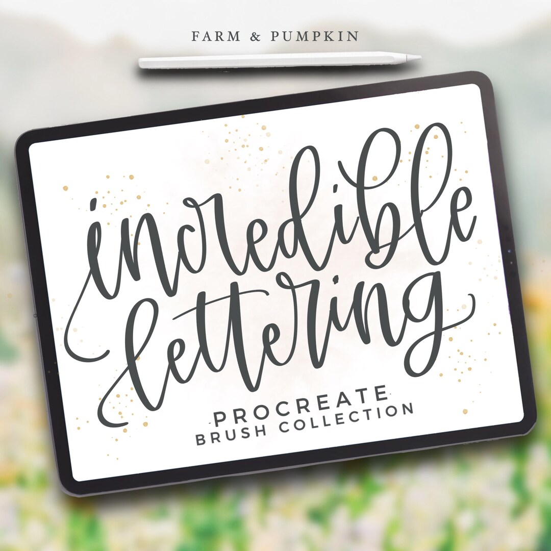 Incredible Lettering, a Procreate Brush Bundle - Etsy