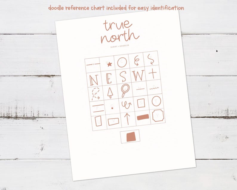 True North, a Handwritten Script/print Font Duo - Etsy
