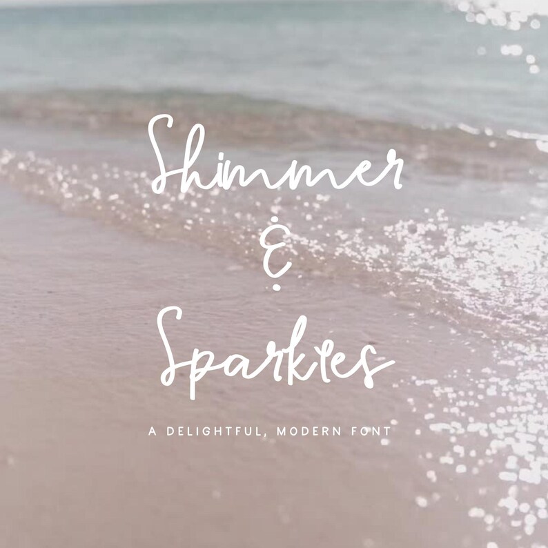 Shimmer & Sparkles – A Whimsical Modern Script Font - Etsy Australia