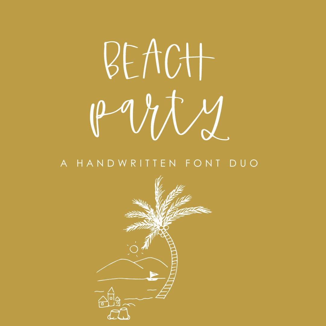 Beach Party Font Duo - Etsy