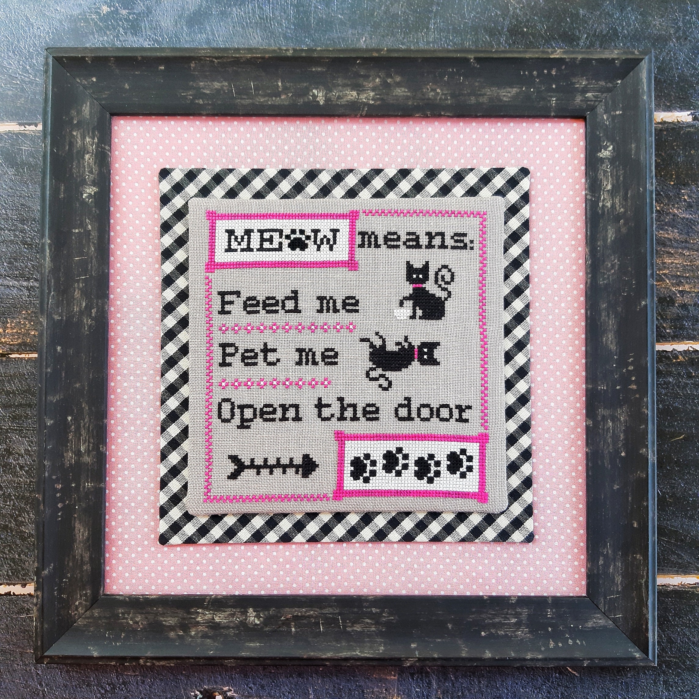Meow Cross Stitch Chart Digital Copy - Etsy
