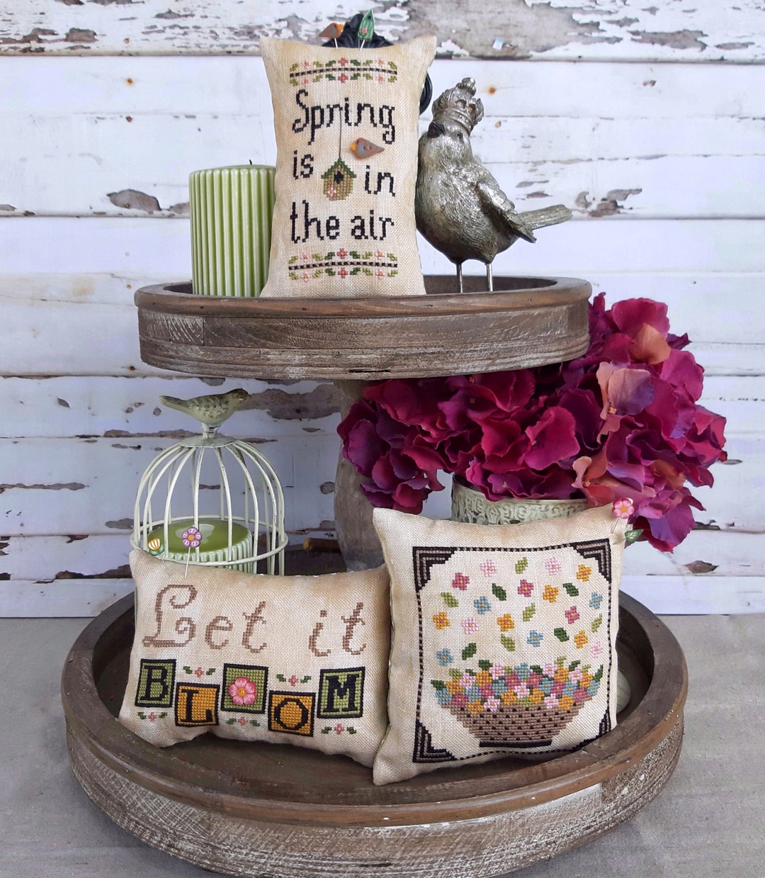 Spring Trio - Cross Stitch Chart - PDF Version - Etsy