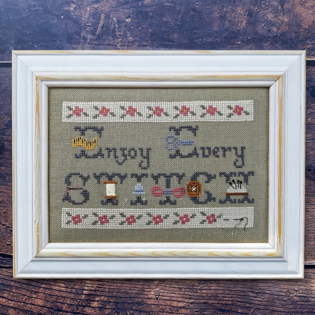Enjoy Every Stitch - Cross Stitch Chart - Digital Copy - Etsy
