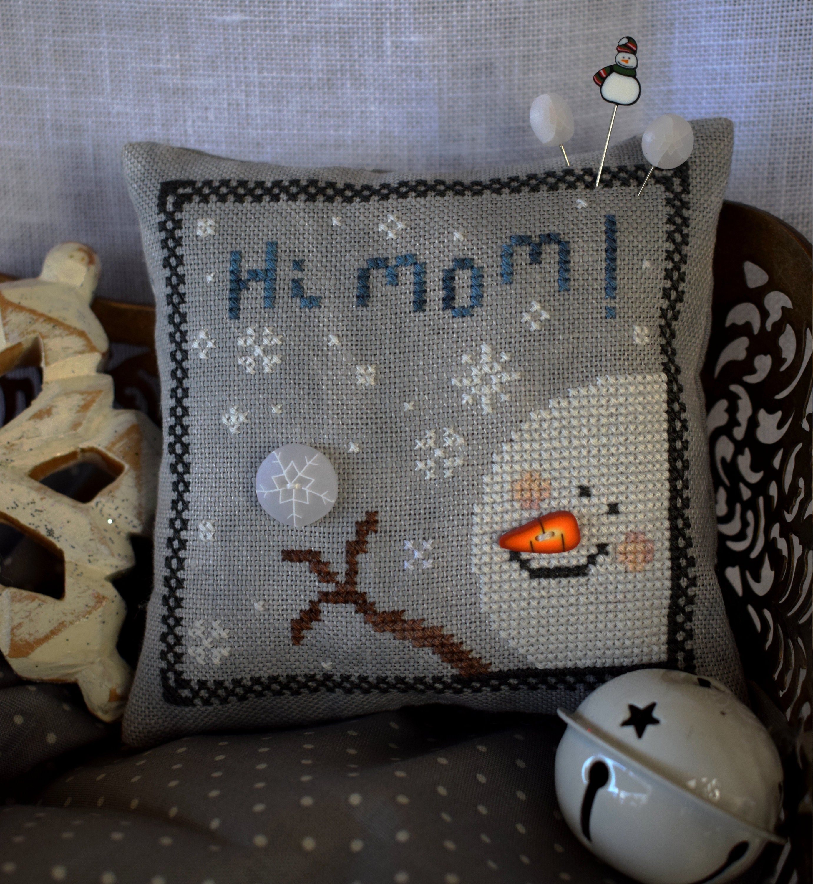Hi Mom! - Cross Stitch Chart - PDF Version - Etsy