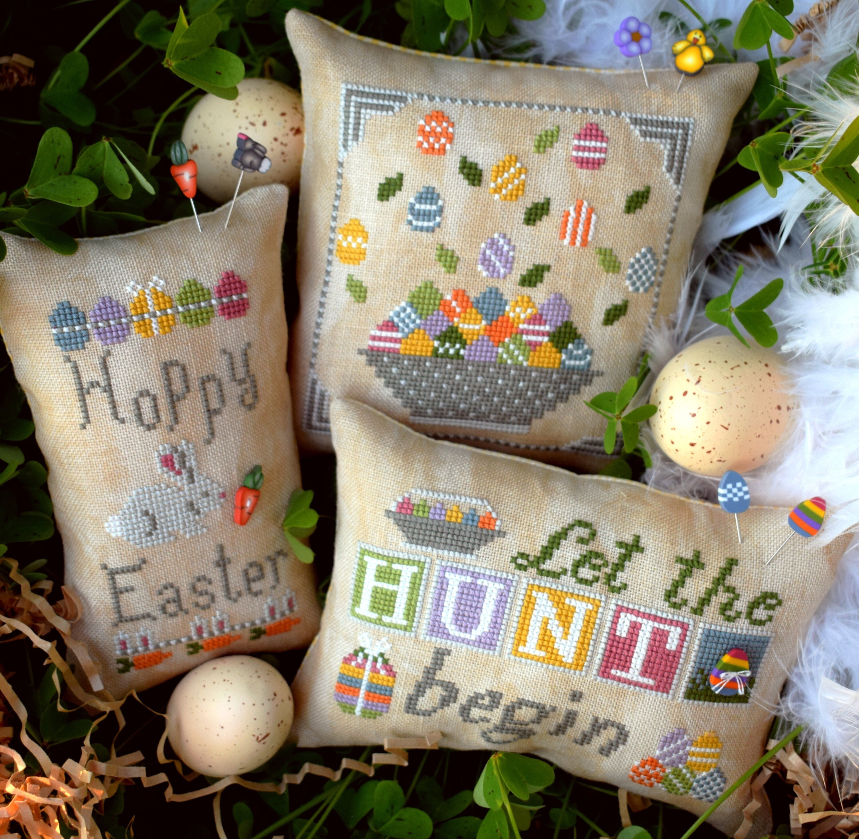 Easter Trio Cross Stitch Chart PDF Version - Etsy