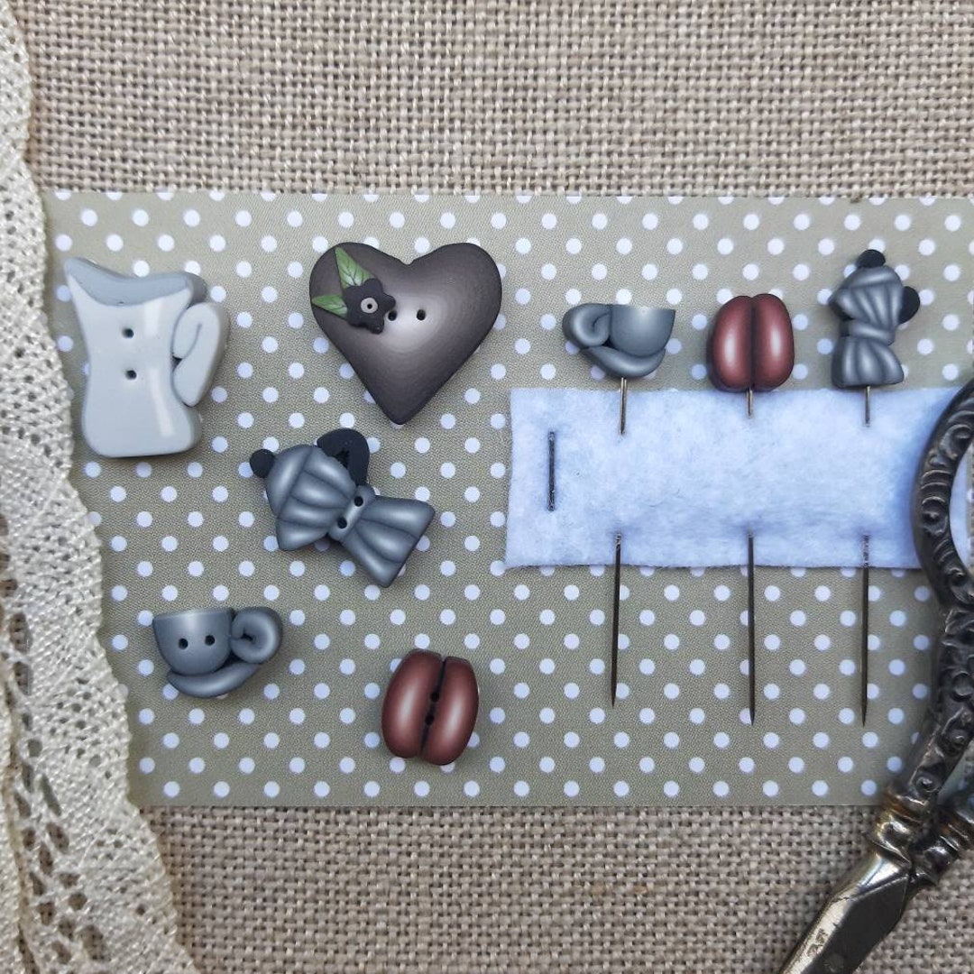 COFFEE TIME Buttons and Pins Set - Etsy
