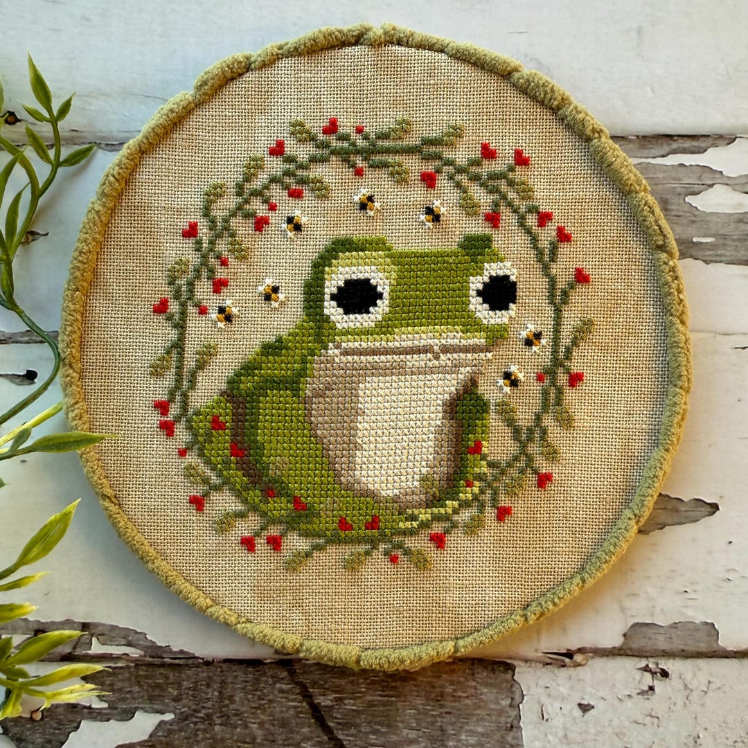 NEW! FROG - From Countryside Animals Trio 2025- Cross Stitch Chart ...