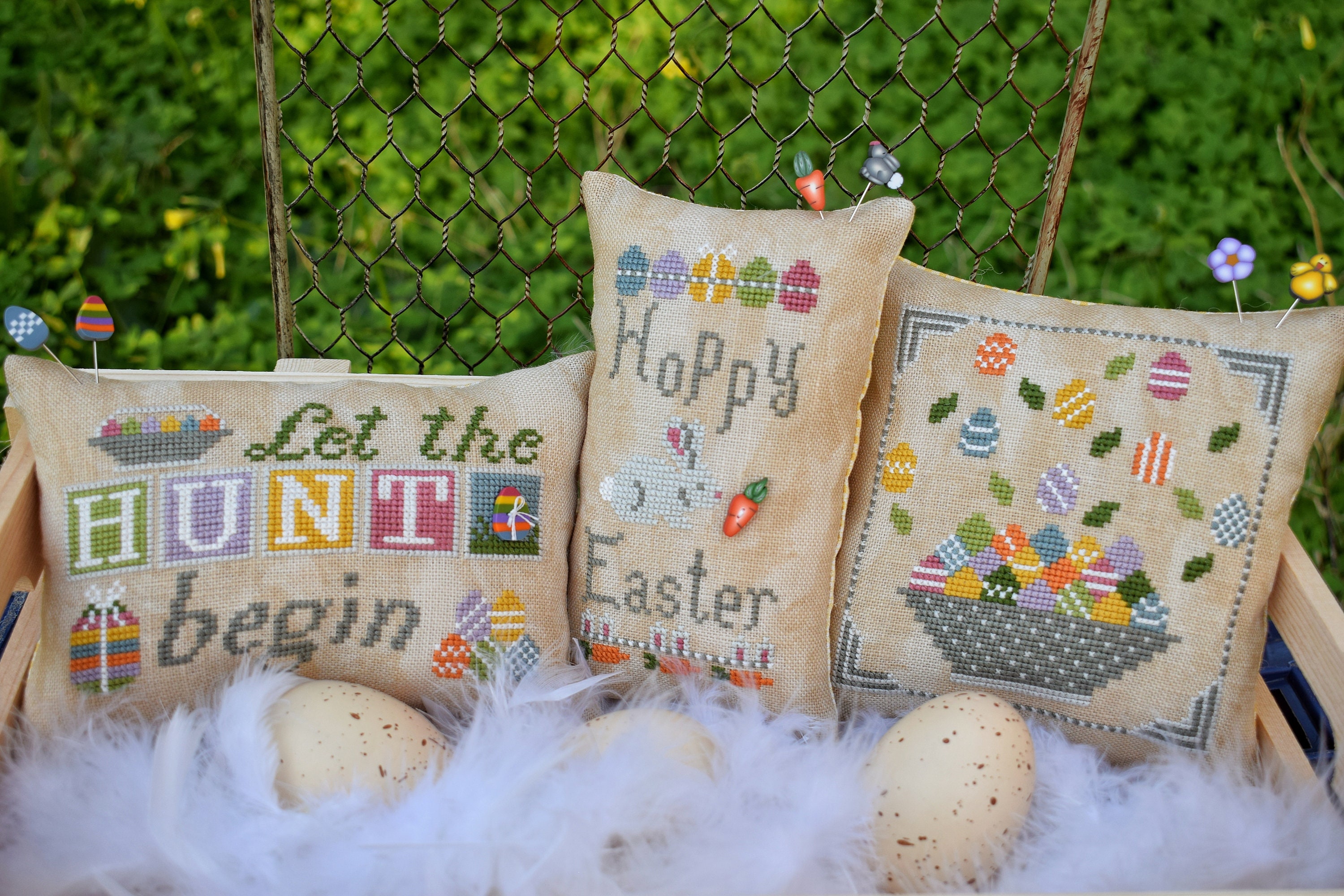 Easter Trio - Cross Stitch Chart - PDF Version - Etsy