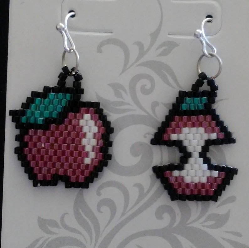 Crunchy Apple Earrings - Etsy