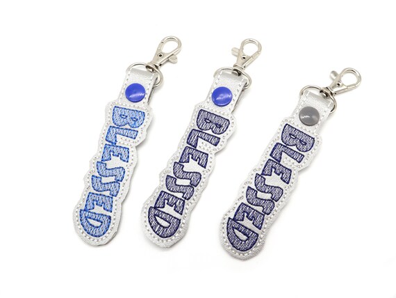 Blessed key chain key fob keychain charm | Etsy