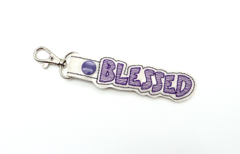 Blessed key chain key fob keychain charm | Etsy