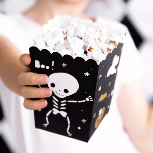 Spooky Popcorn Boxes Set of 6 Halloween Popcorn Box Popcorn - Etsy