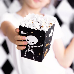 Spooky Popcorn Boxes, Set of 6, Halloween Popcorn Box, Popcorn Boxes ...