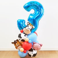 Farm Balloon Garland, Barnyard Balloon Kit, Farm Animal Balloons ...