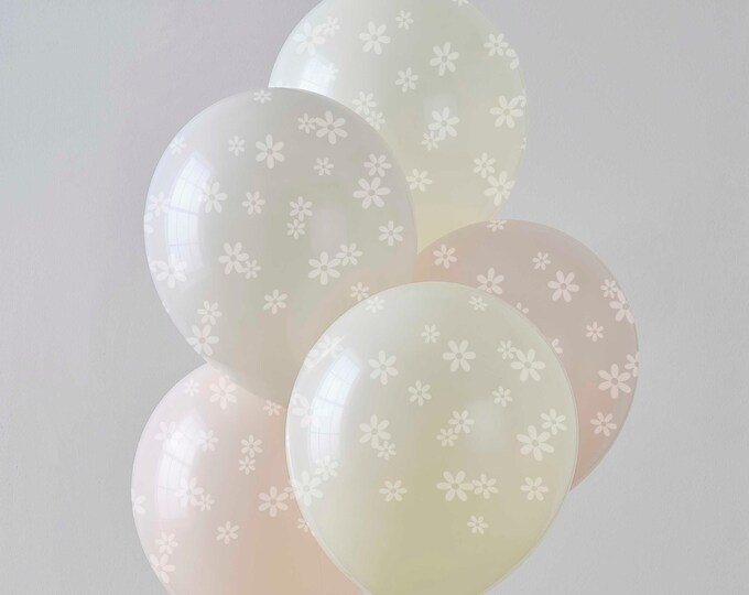 Daisy Balloon Bundle, Flower Print Balloons, Floral Print Balloons ...