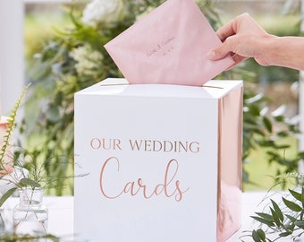 Rose Gold Card Box | Etsy