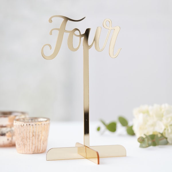 Tall Acrylic Table Numbers - Etsy