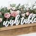 White Wooden Wish Table Sign, Wish Table Wedding Sign, Wooden Wish ...