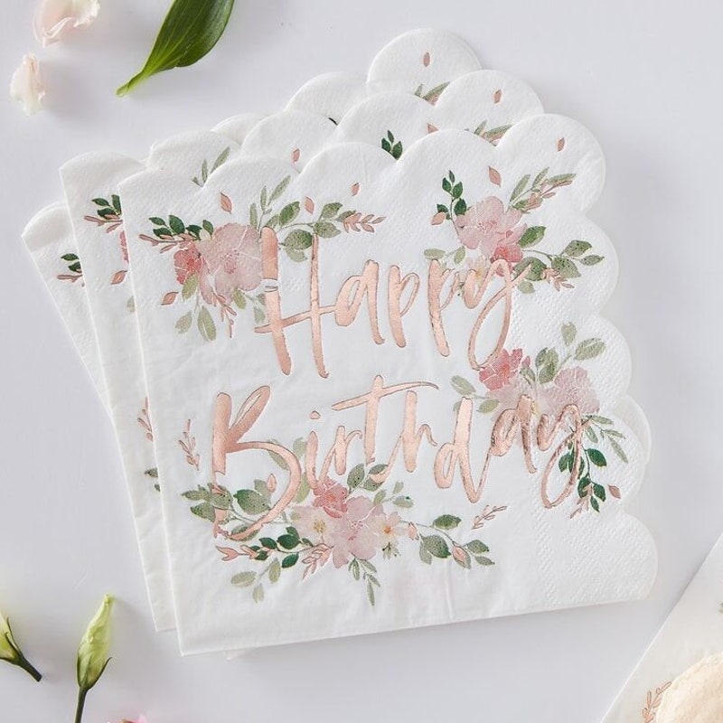 Birthday Napkins - Etsy