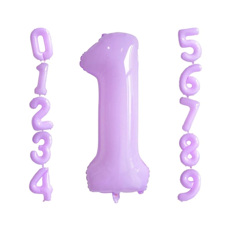 Purple Number Balloon - Etsy