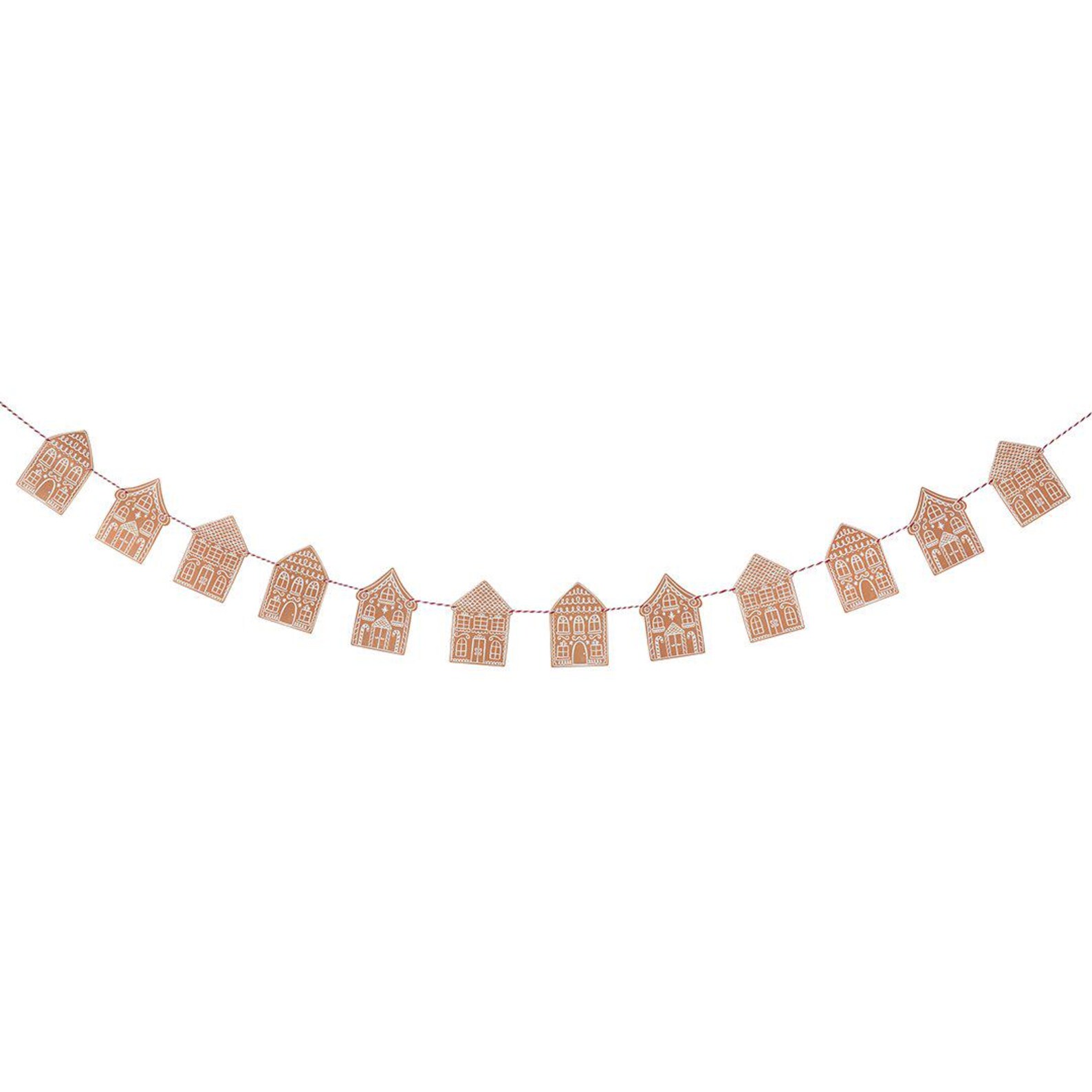 Paper Gingerbread House Garland, 2m/7ft Long, 10cm/4in High ...