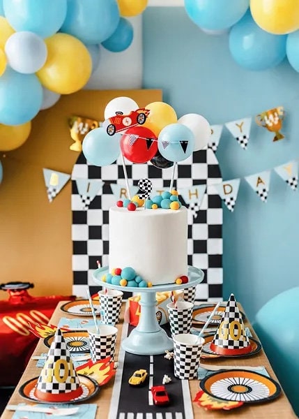Racing Car Candles, Racing Car Theme Party, Party Decorations, Boy ...