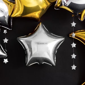 Extra Long Silver Star Banner, Silver Stars Banner, Twinkle Twinkle ...