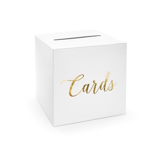 Gold Wedding Cards Box - Gold Post Box - Wedding Cards Box - Wedding ...