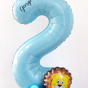 DIY Large 55" First Birthday Balloon Sculpture, Cute Safari Animal ...