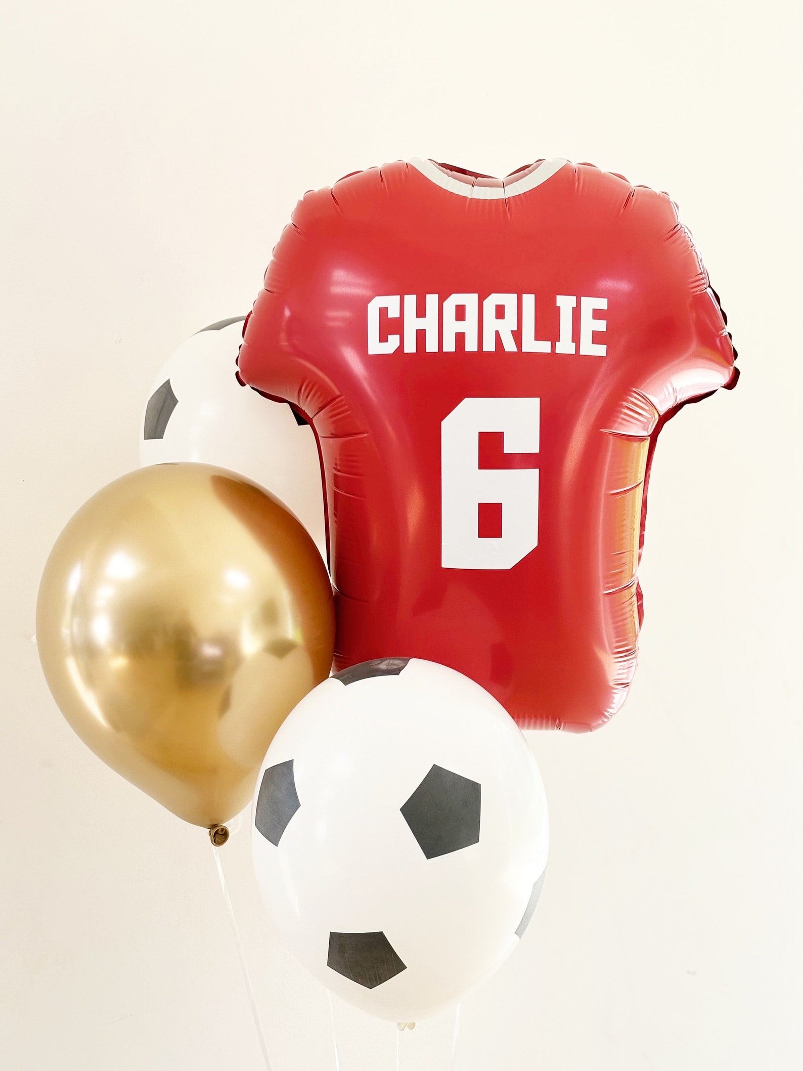 Personalised Football Balloon Set, Uninflated, Football Balloons ...