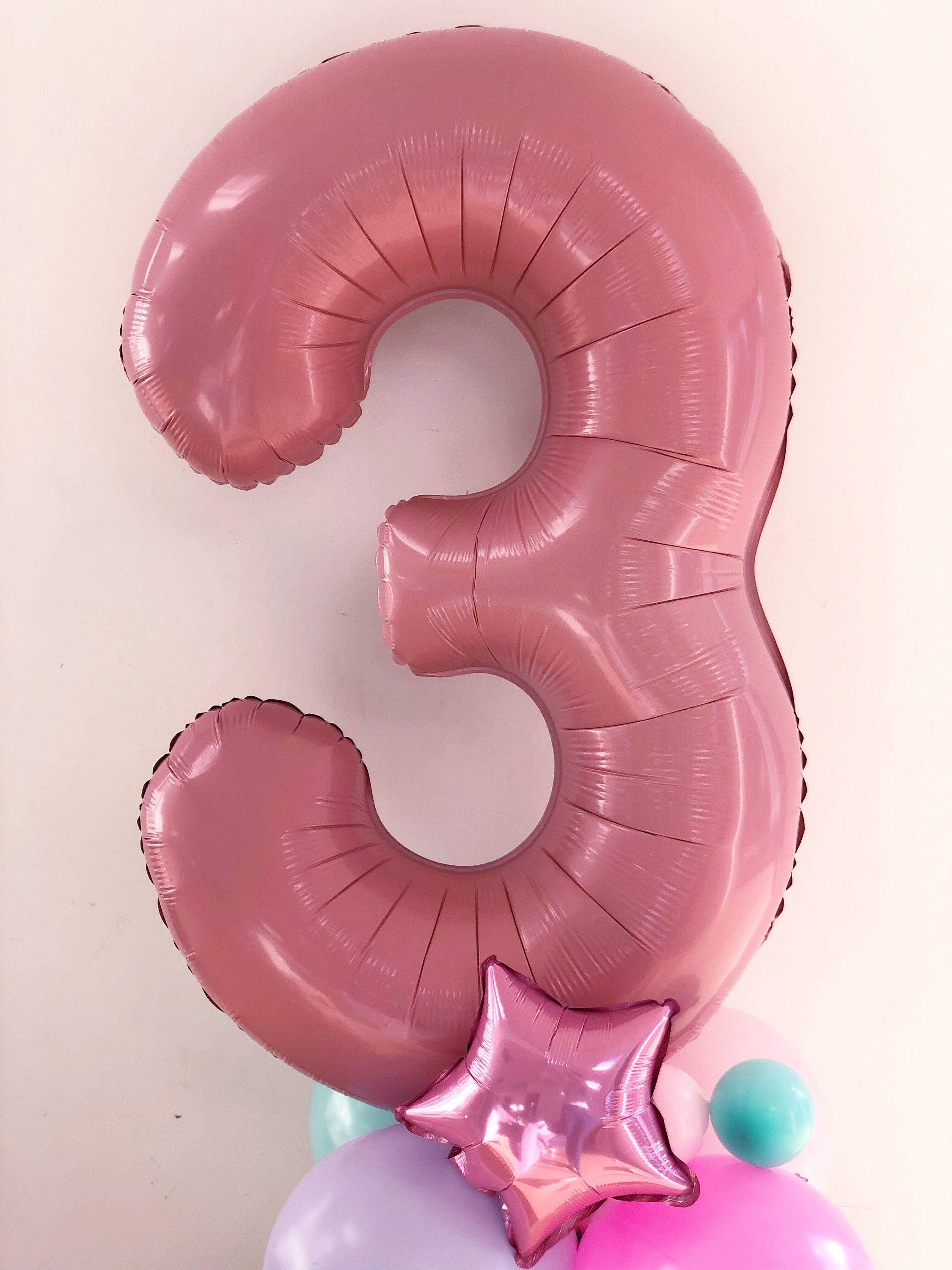 DIY Large 55 Pastel Birthday Balloon Sculpture Pastel | Etsy