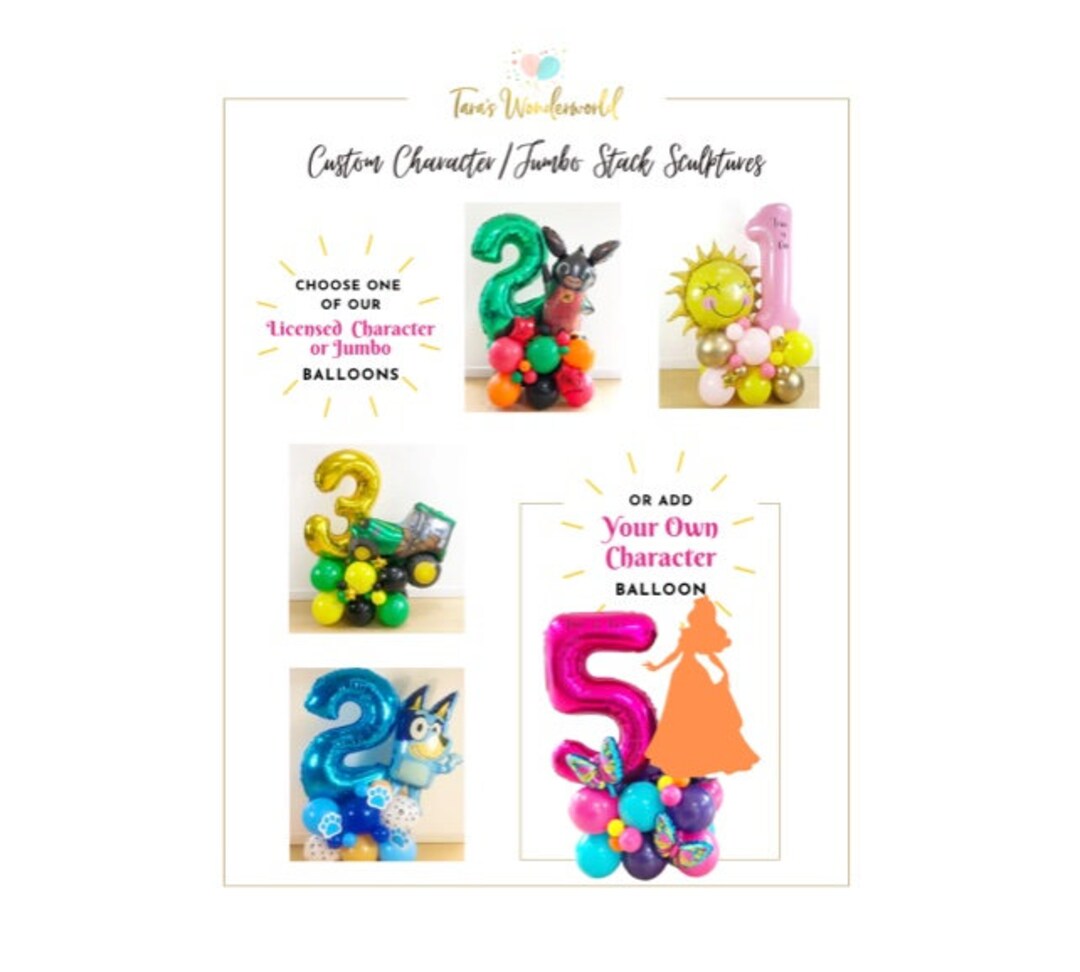 Customisable Jumbo Balloon Stack, Colour of Your Choice, Number of Your ...